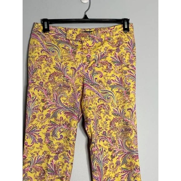Lauren Ralph Lauren | Pants & Jumpsuits | Lauren Ralph Lauren Paisley Pants In Yellow Green ...